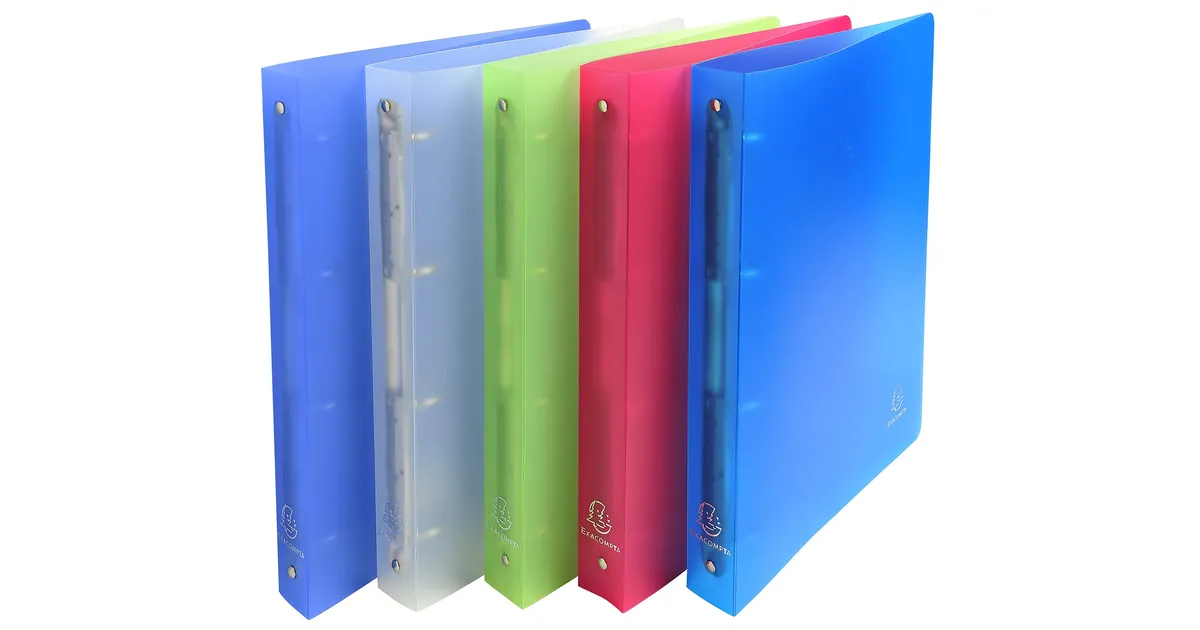 Exacompta 51369E 10er Pack Ringbuch Chromaline DIN A4 aus Kunststoff 4 ...
