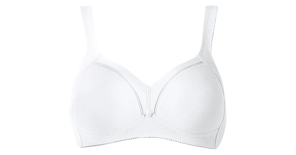 Triumph Cotton Shaper Mittelträger-BH ohne Bügel weiß | juuhu.at
