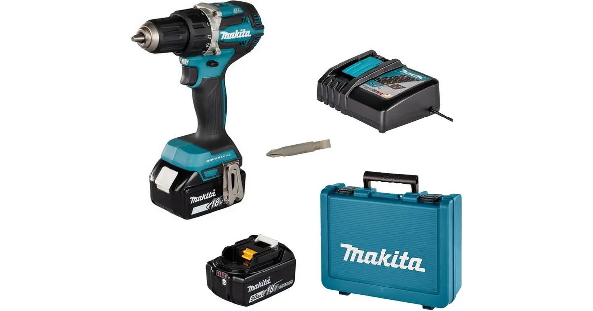 Makita DDF484RTE inkl. 2 x 5,0 Ah + Ladegerät + Koffer | juuhu.at