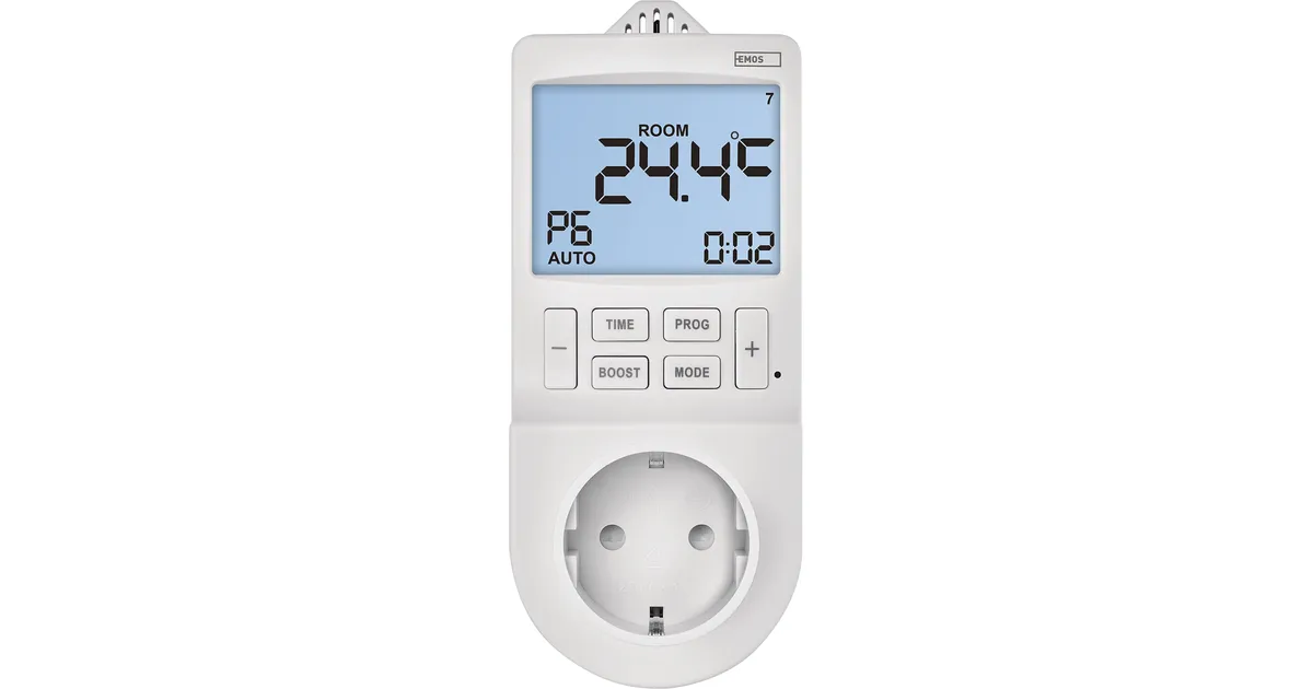 EMOS 2in1 Steckdosenthermostat und Zeitschaltuhr - Digitaler ...