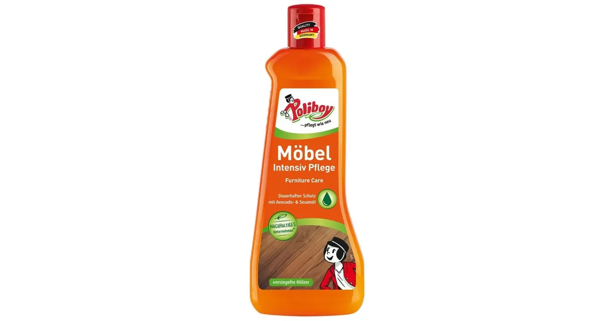 polyboy POLIBOY Möbel Intensiv Pflege, Möbelpflege mit 3fach Wirkung ...