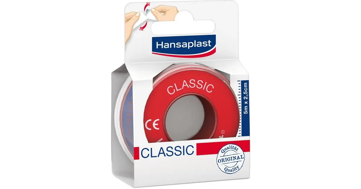 Hansaplast Fixierpflaster Classic 5 m x 2,5 cm 1 St. | juuhu.at