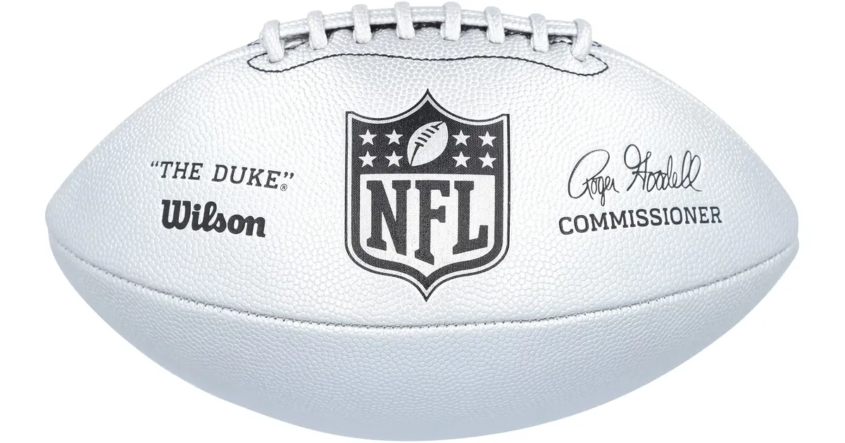 Wilson Football NFL DUKE METALLIC EDITION, Mischleder, Offizielle Größe ...