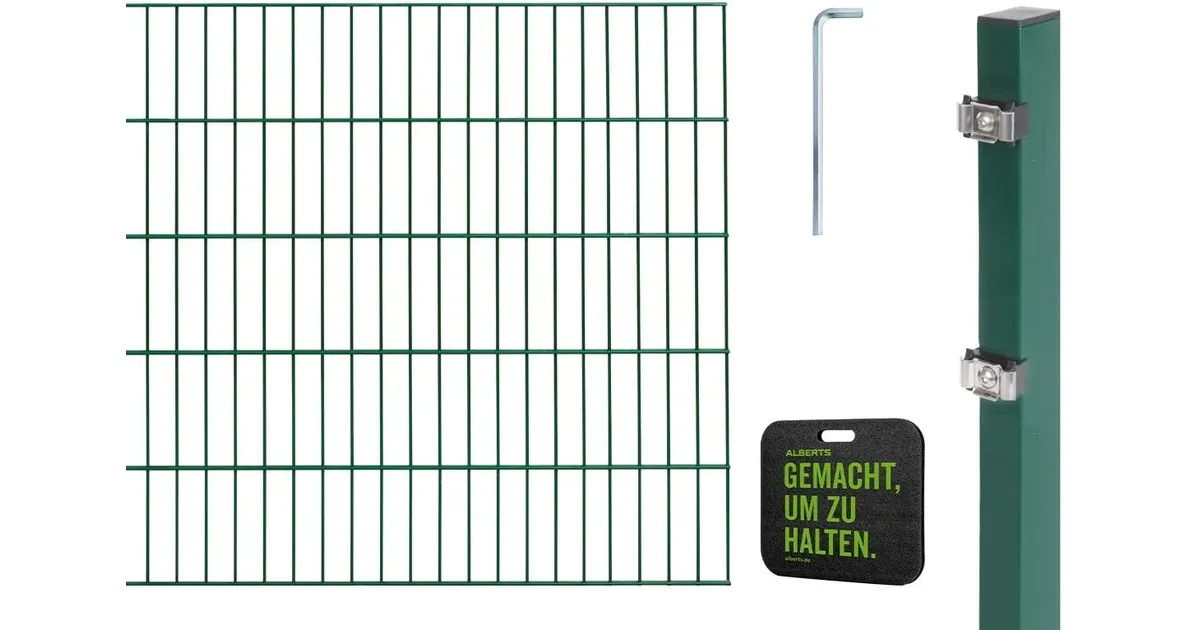 GAH Alberts Alberts Doppelstabmattenzaun Zaun-Komplettset mit ...