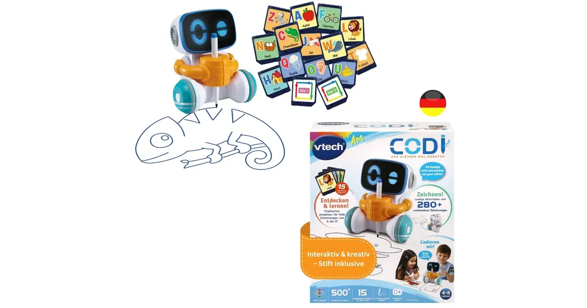Vtech Codi, der clevere Mal-Roboter | juuhu.at