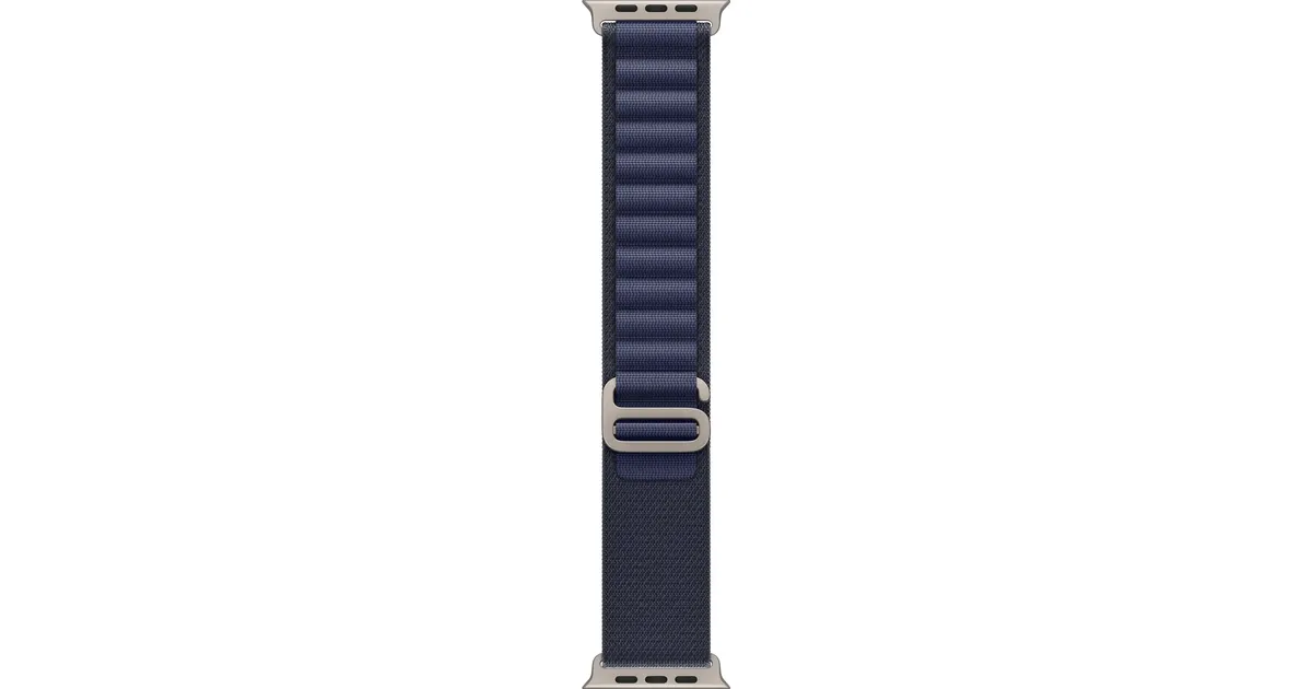 Apple Watch Ultra Alpine Loop 49 mm Marineblau Titan Natur Medium ...