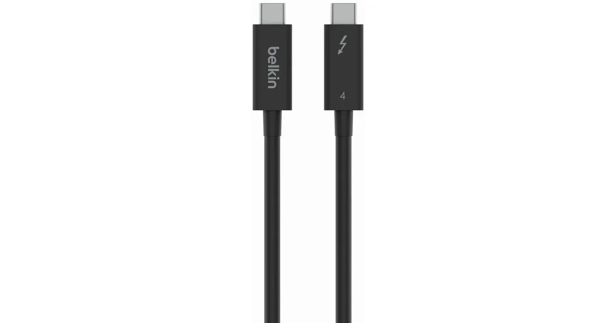 Belkin Thunderbolt 4 Kabel - Thunderbolt-Kabel - 24 pin USB-C m, aktiv ...