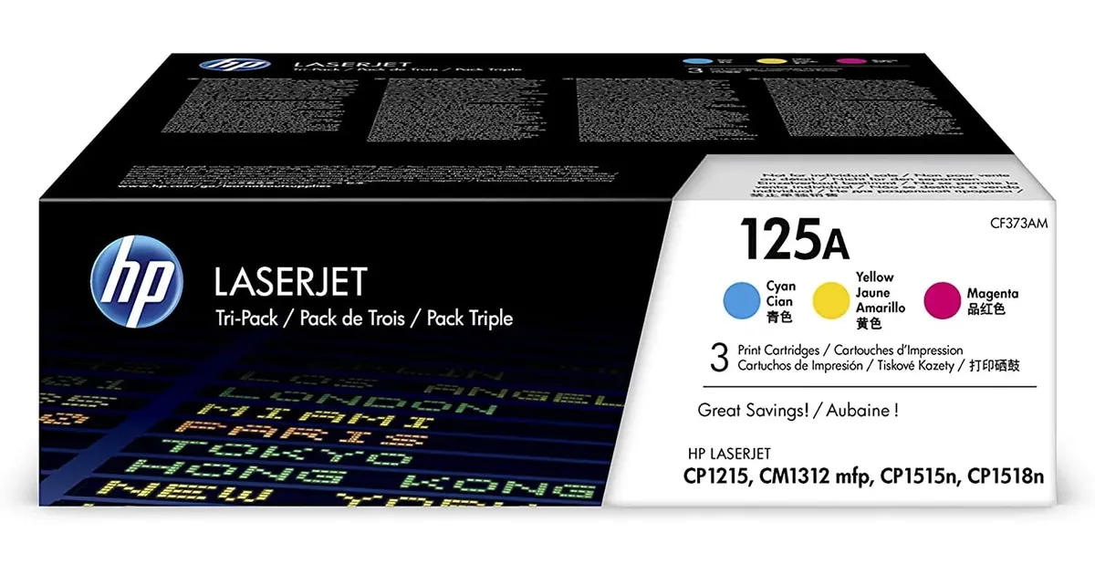 HP 125A (CF373AM) Multipack Original Toner Cyan/Magenta/Gelb für HP ...