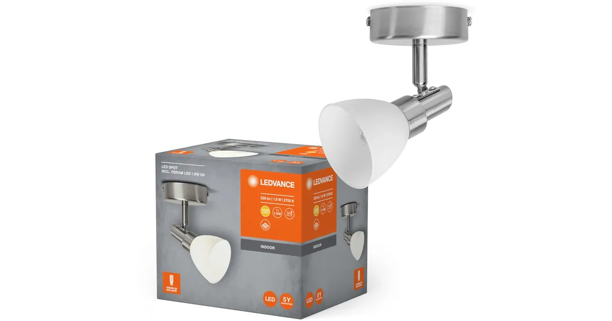 LEDVANCE LED-Spot 1-flammig Silber 14,2 cm | juuhu.at