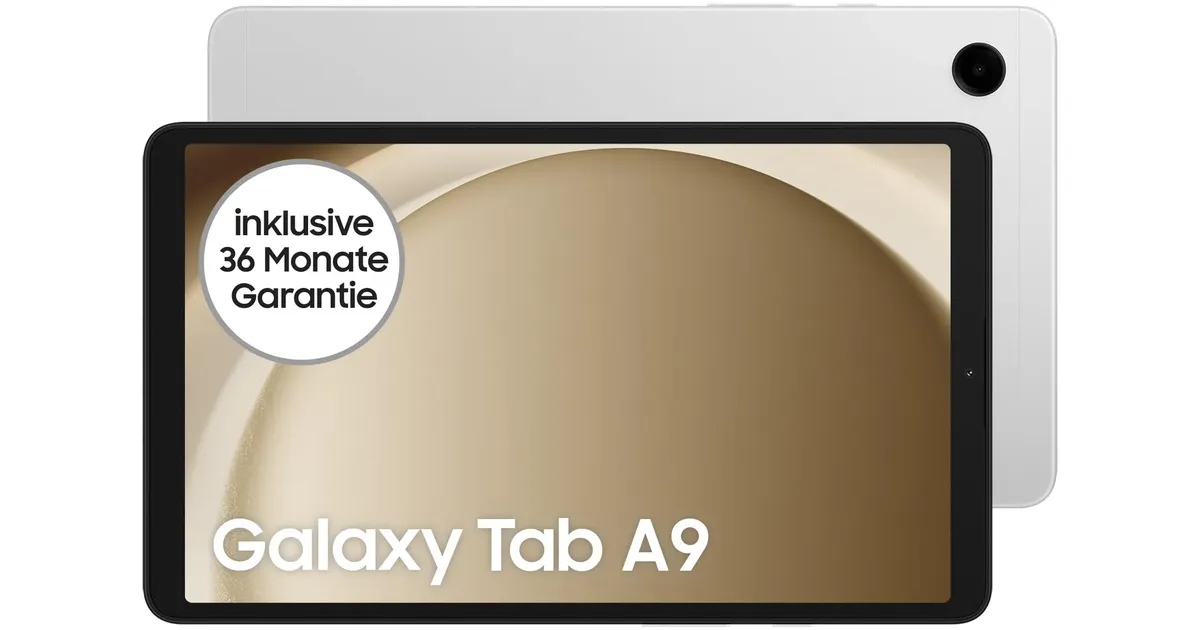 Samsung Galaxy Tab A9 LTE 8,7" (2023) 4 GB RAM 64 GB Silver | juuhu.at