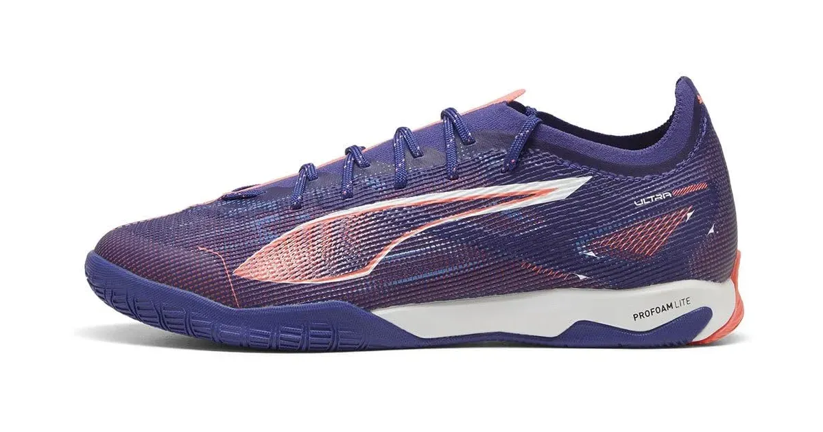 Puma Ultra 5 Pro Court Fußballschuhe 01 lapis lazuli/white/sunset glow ...