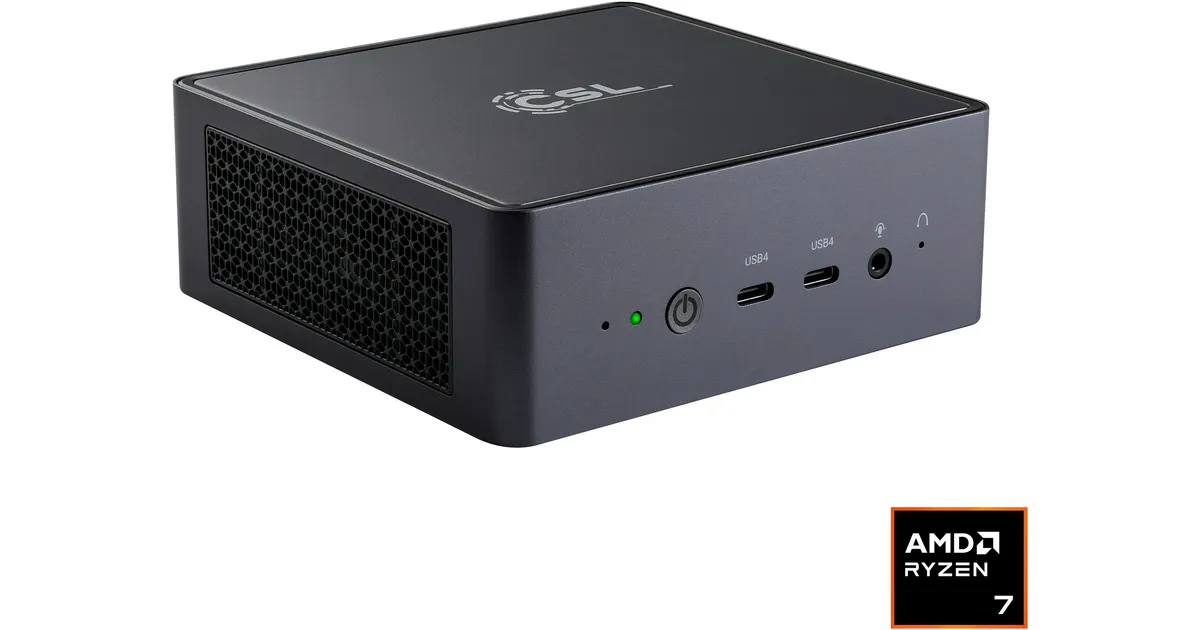CSL Mini-PC VenomBox 8845 HS 2023 32 GB RAM 2000 GB SSD Radeon 780M Win ...