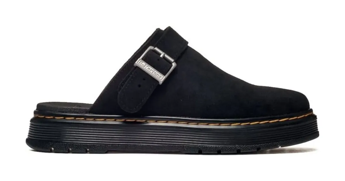 Dr. Martens Dr Martens Brookline Mule Bronx Suede Sandalen - Black - EU ...