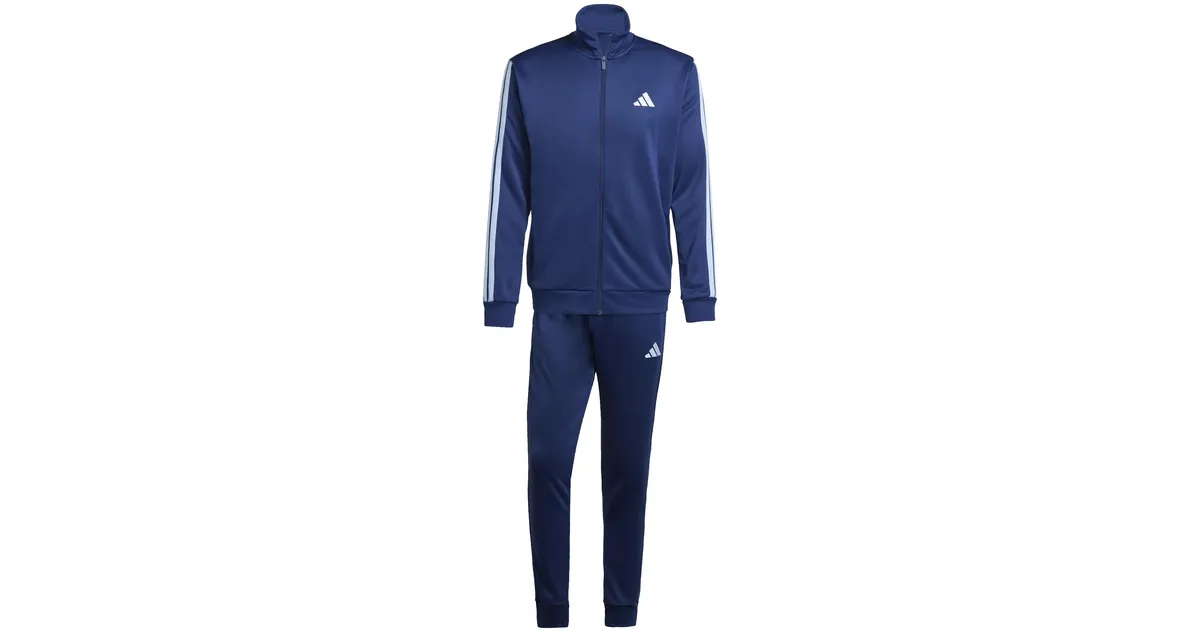 adidas Herren 3 STRIPES FRENCH TERRY TRACKSUITS, dark blue, S | juuhu.at