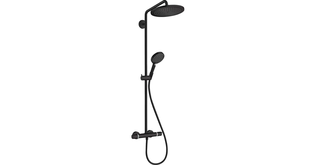 Hansgrohe Croma Select S Showerpipe 280 1-jet EcoSmart Schwarz 26891670 ...