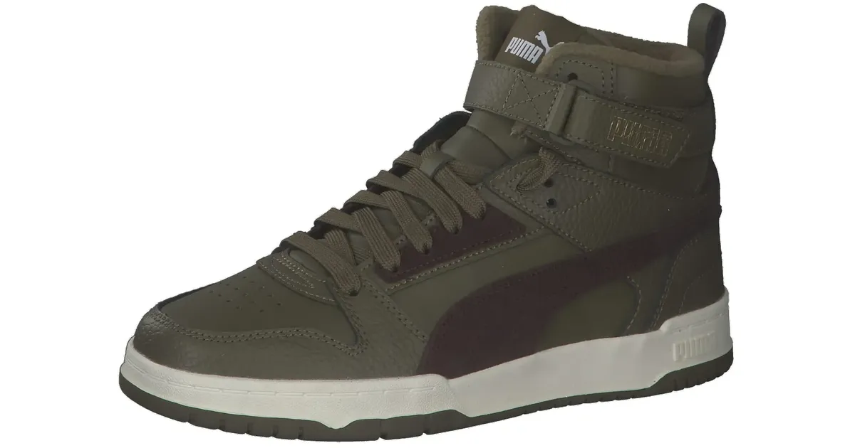 Puma RBD Game WTR Jr, deep olive-dark chocolate-puma team gold | juuhu.at