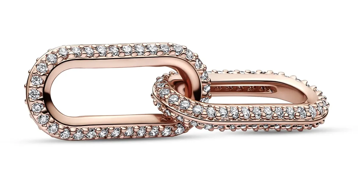 Pandora ME Pavé Doppelter Styling-Link 789660C01 Anhänger | juuhu.at