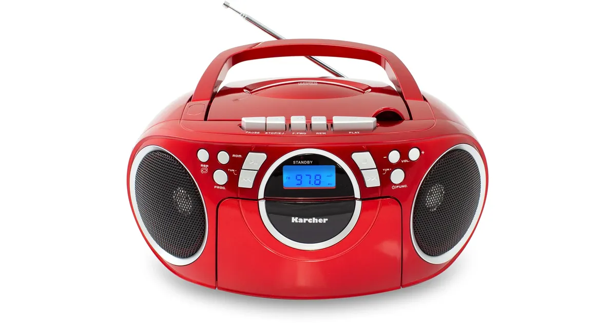 Karcher RR 5042-R tragbares CD Radio/Boombox mit CD-Player und ...