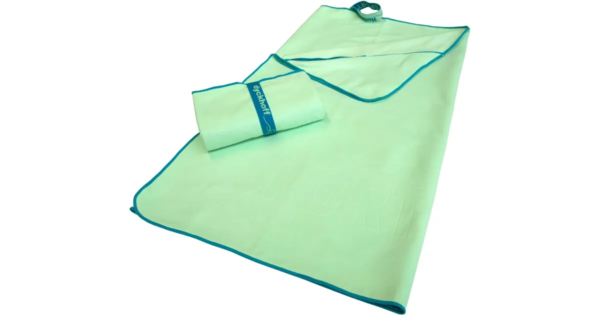 Dyckhoff Mikrofaser Handtuch mit Reißverschluss 60 x 120 cm neo mint ...