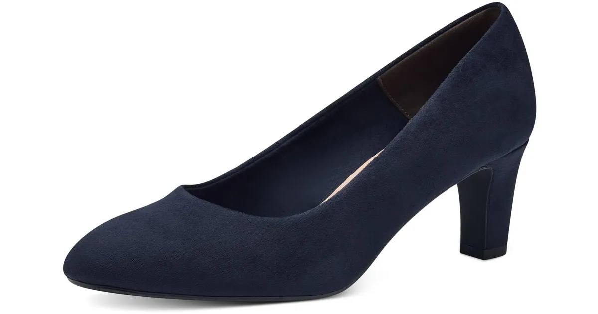 TAMARIS Damen Pumps mit Blockabsatz, blau, 36 EU | juuhu.at