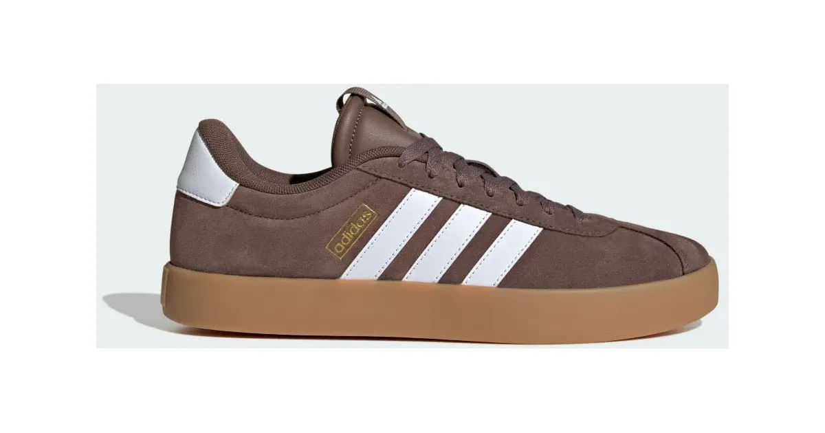 adidas VL Court 3.0 Shoes, Earth Strata/Cloud White/Gold Metallic ...