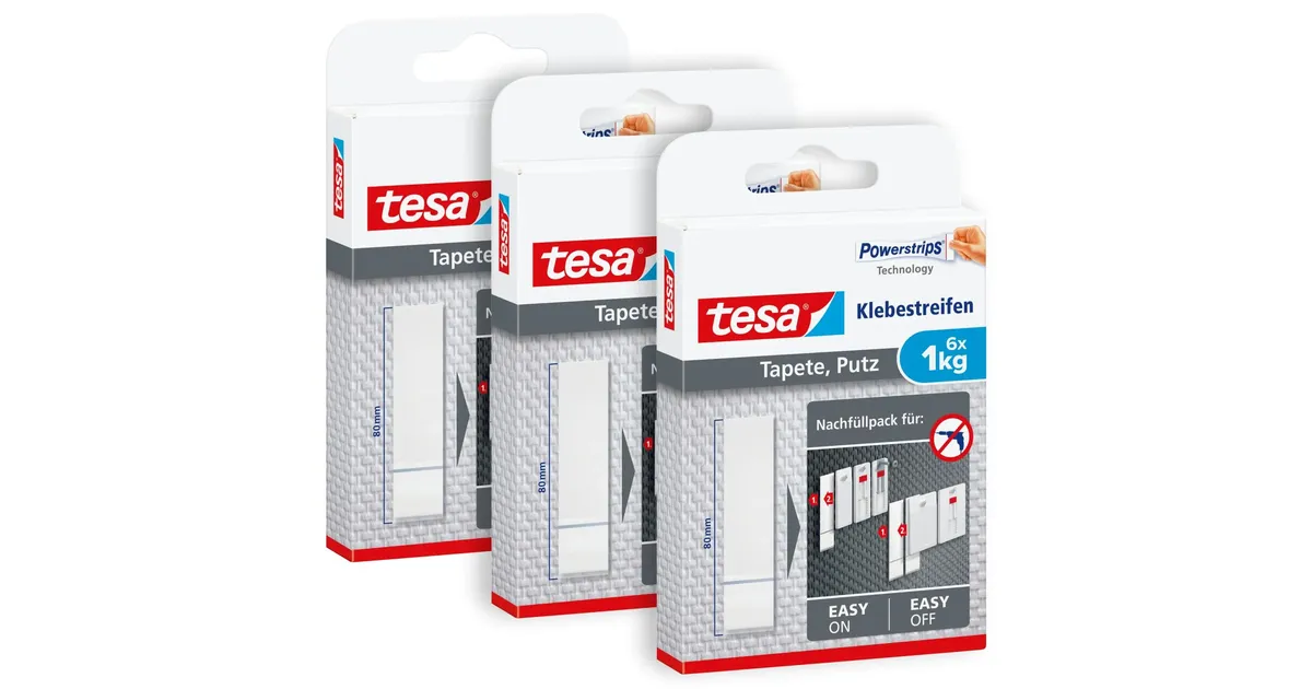 Tesa Klebestreifen doppelseitig 1,0 kg 18 St. | juuhu.at