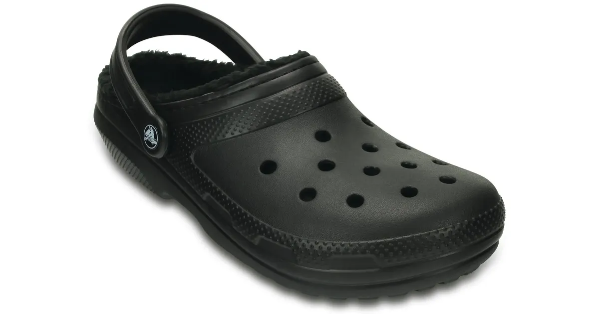 Crocs Classic Lined Clog Clog, Black/Black, 45/46 EU | juuhu.at