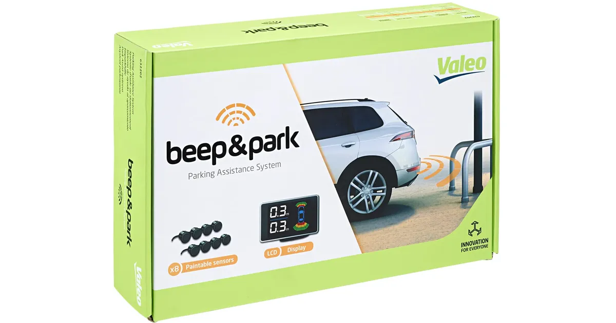 Valeo 632202 Einparkhilfe Beep&Park Kit: 8 Sensoren + 1 LCD Display ...