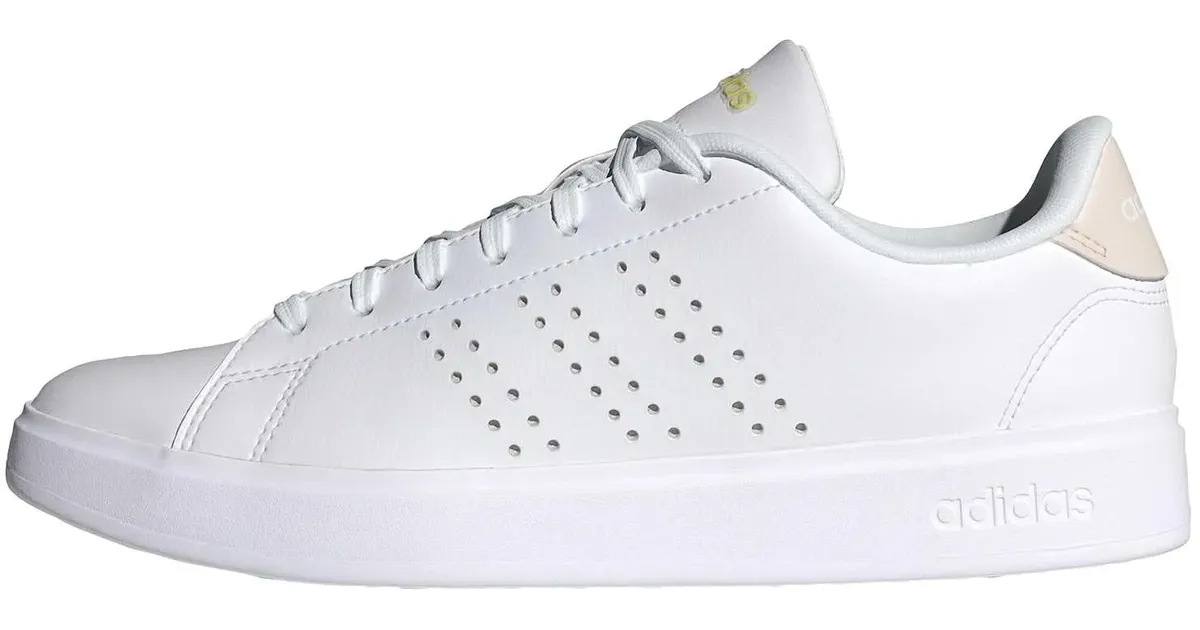 adidas Advantage 2.0 Shoes, Cloud White/Putty Mauve/Gold met, 40 EU ...
