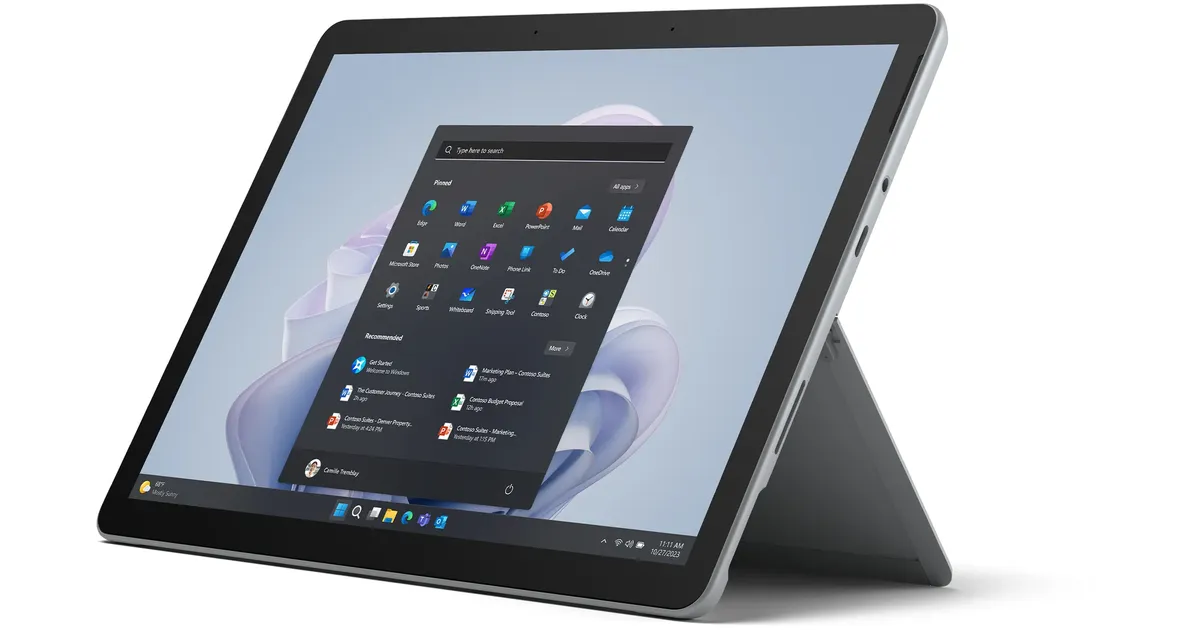 Microsoft Surface Go 4 10,5" Cellular (2023) 8 GB RAM 256 GB Platinum ...
