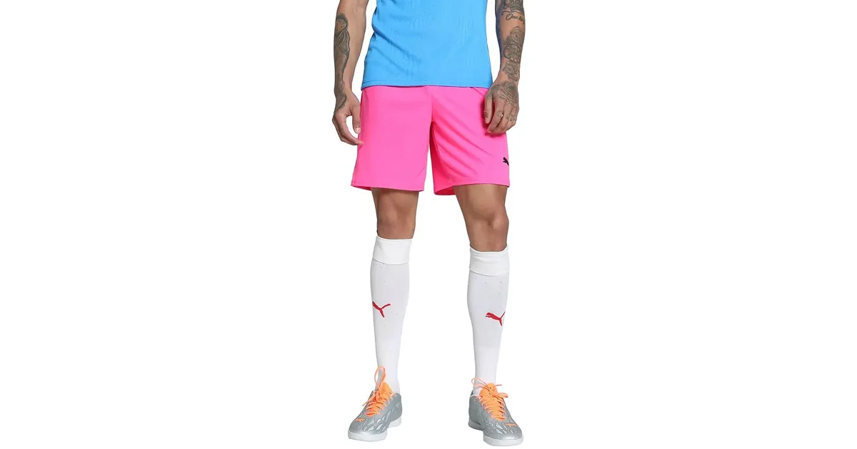 Puma teamGOAL Shorts Unisex-Erwachsene Gestrickte Shorts, Fluro Pink ...