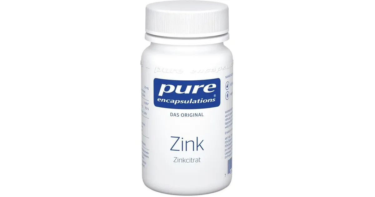 PURE ENCAPSULATIONS Zink Zinkcitrat Kapseln 60 St. | juuhu.at