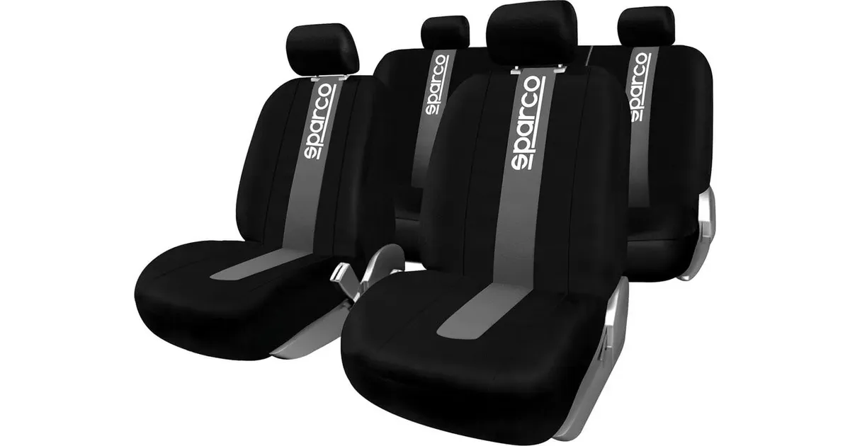 Sparco Sitzbezug Set Sparco schwarz/grau, 40 x 34.5 x 11 cm | juuhu.at