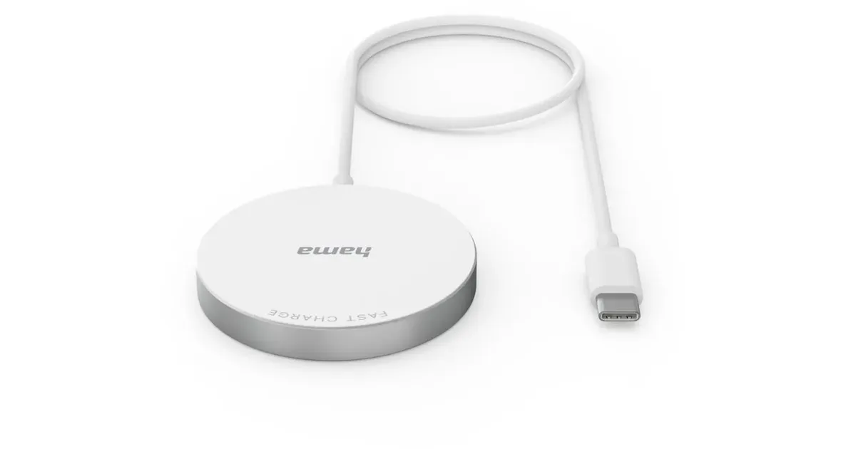 Hama MagCharge FC15 15 W, Wireless Charger, Weiss | juuhu.at